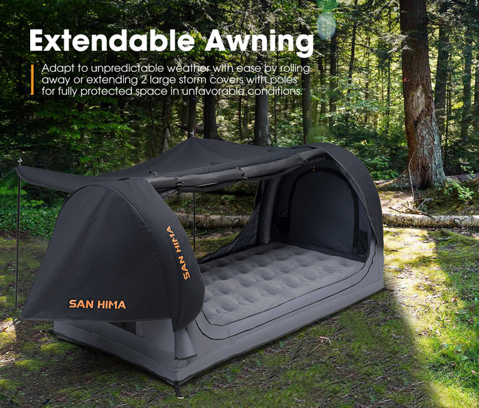 San Hima Single Air Swag Camping Swags Dome Tent Free Standing